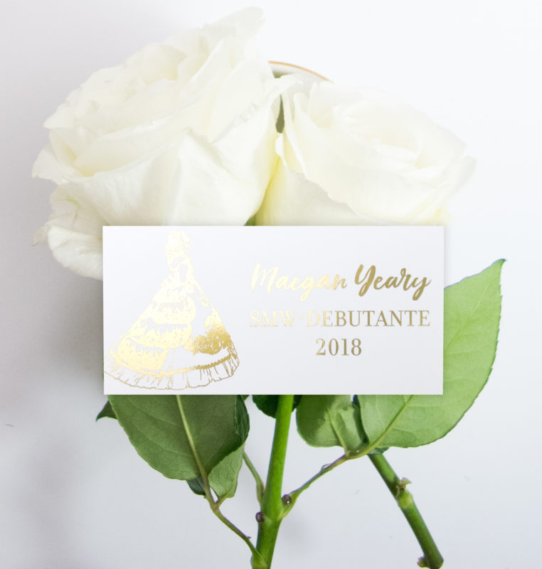 Debutante Gift Enclosure Cards - White Fox Paper Co