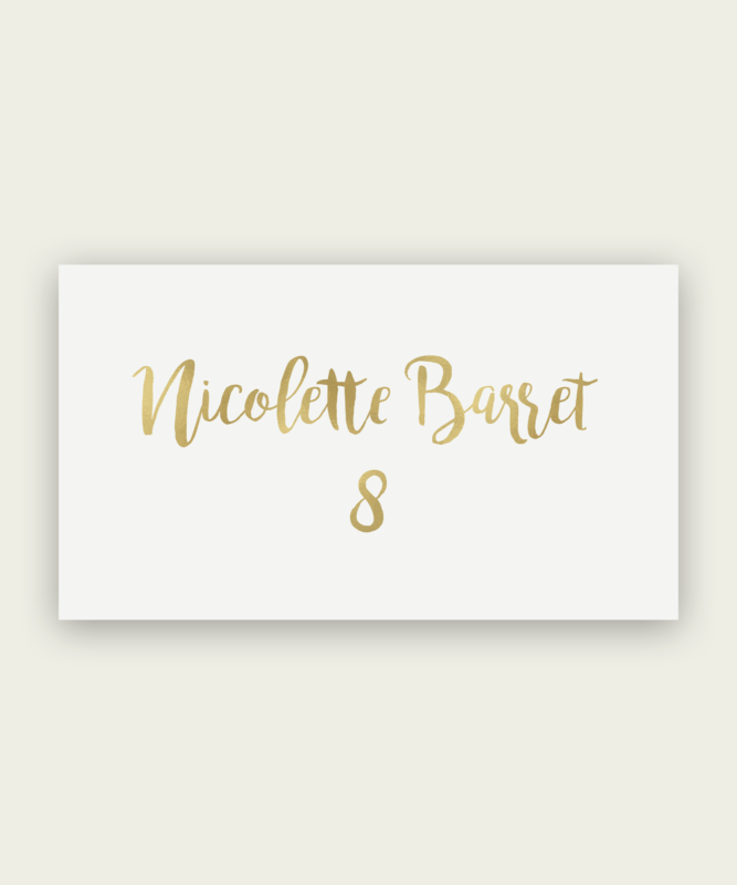 Cute Calligraphy Name Cards - White Fox Paper Co