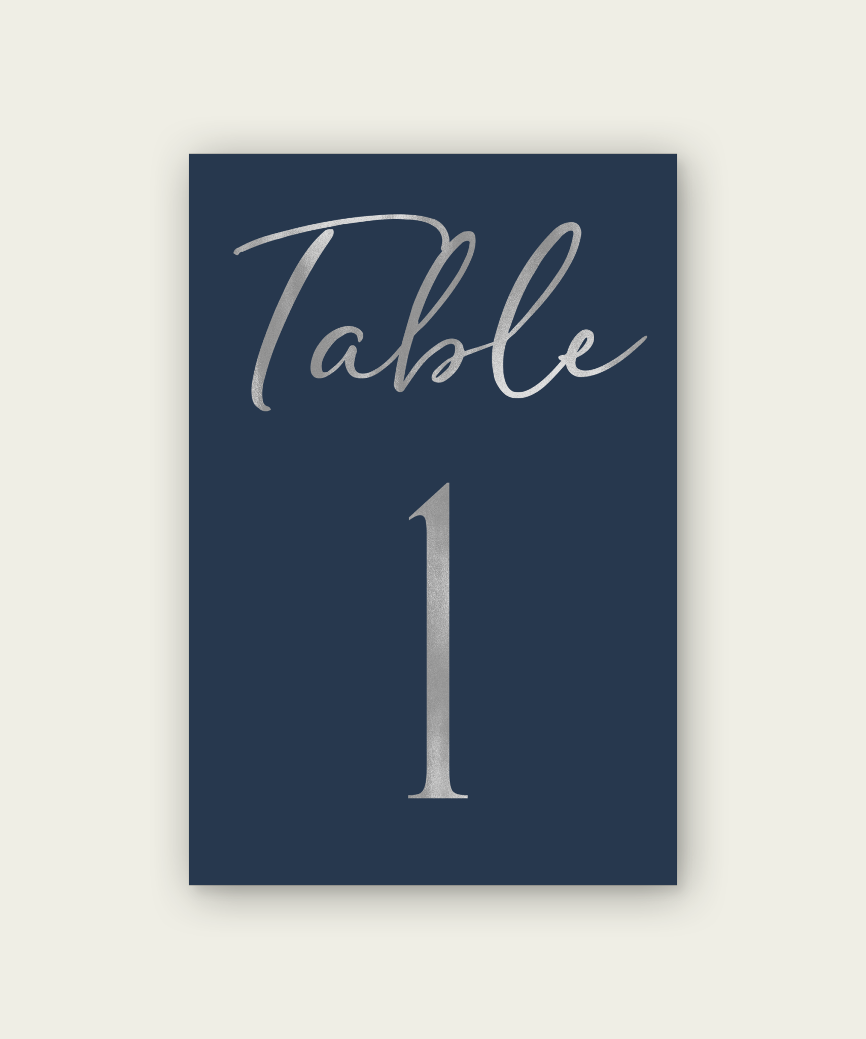 Elegant Table Numbers by White Fox Paper Co