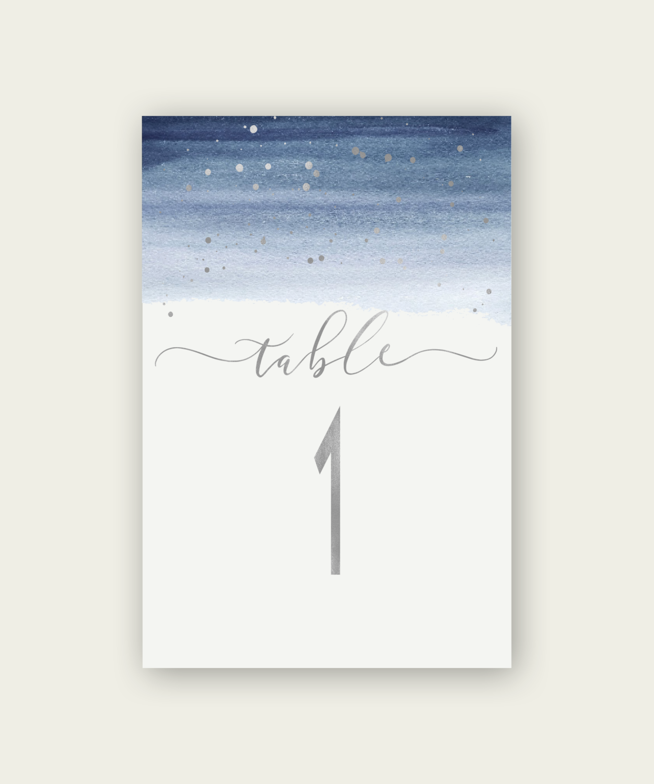 Elegant Night Sky Table Numbers by White Fox Paper Co