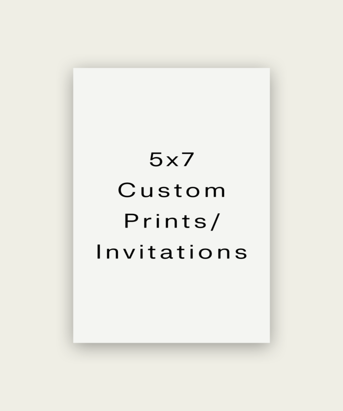 5x7 Custom Foil Printing - White Fox Paper Co
